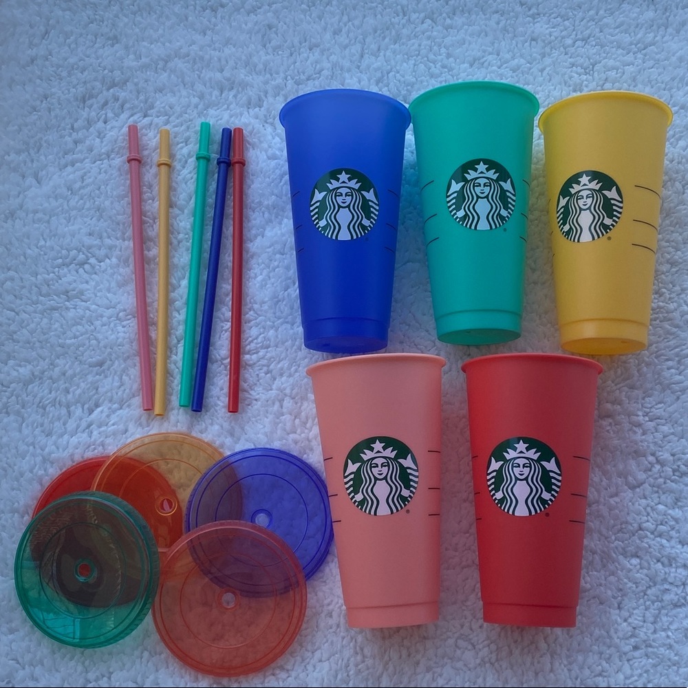 Starbucks Color Changing Cups Set Of 5 Summer 2020 - Gem